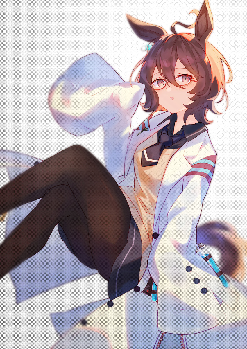 Safebooru - 1girl :d :o absurdres agnes tachyon (umamusume) ahoge animal ears bangs black ...