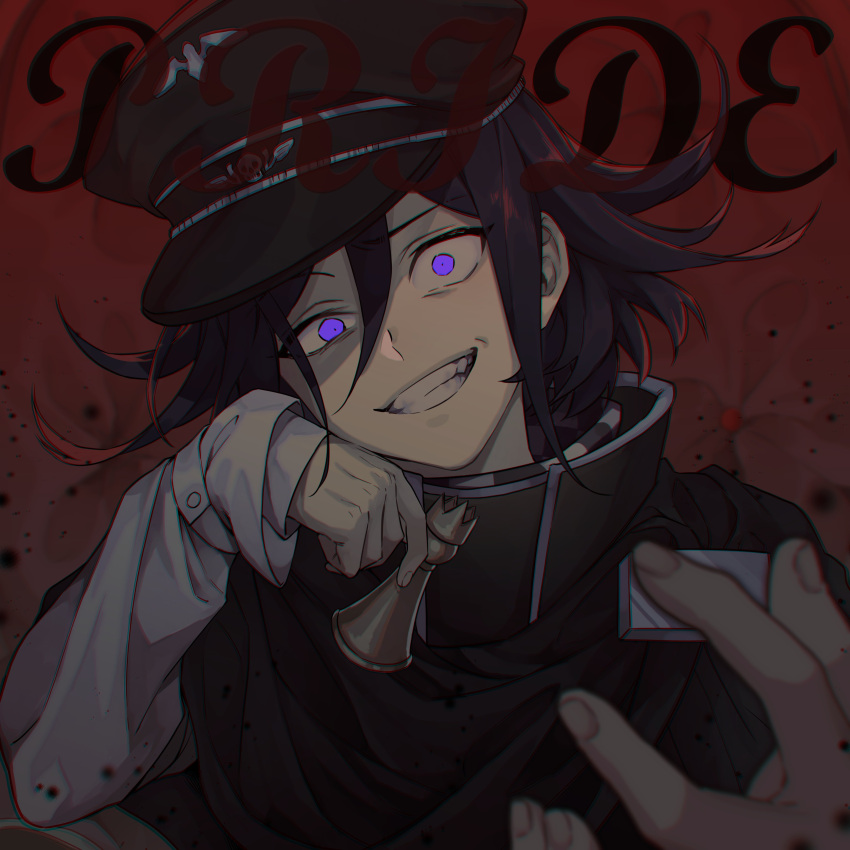 Safebooru - 1boy absurdres bangs black cape black hair black headwear ...