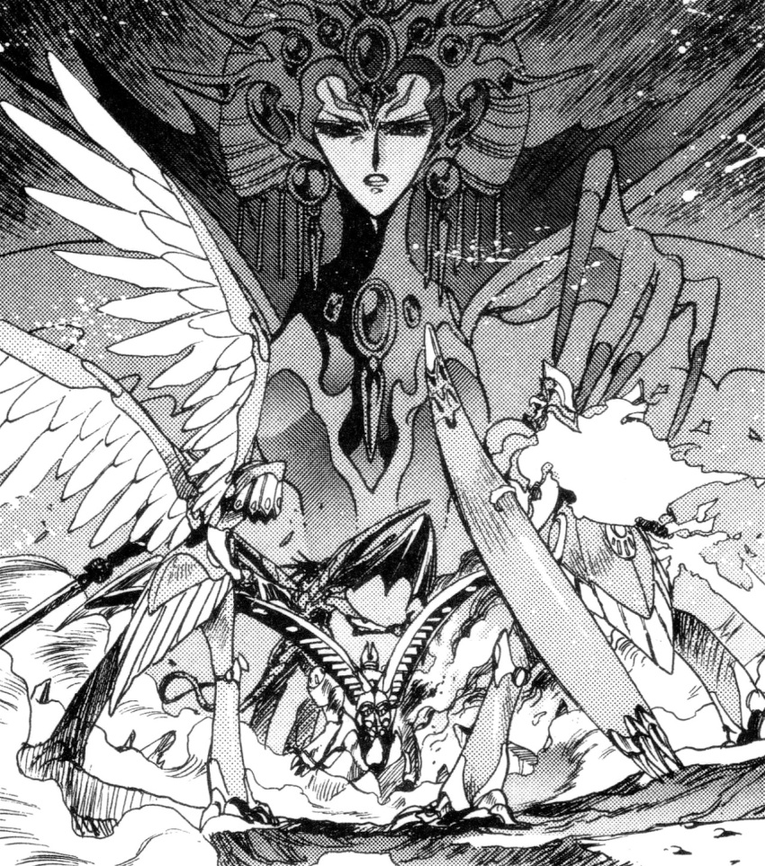 Safebooru - 1990s (style) 1girl angry ceres (rayearth) clamp (circle ...