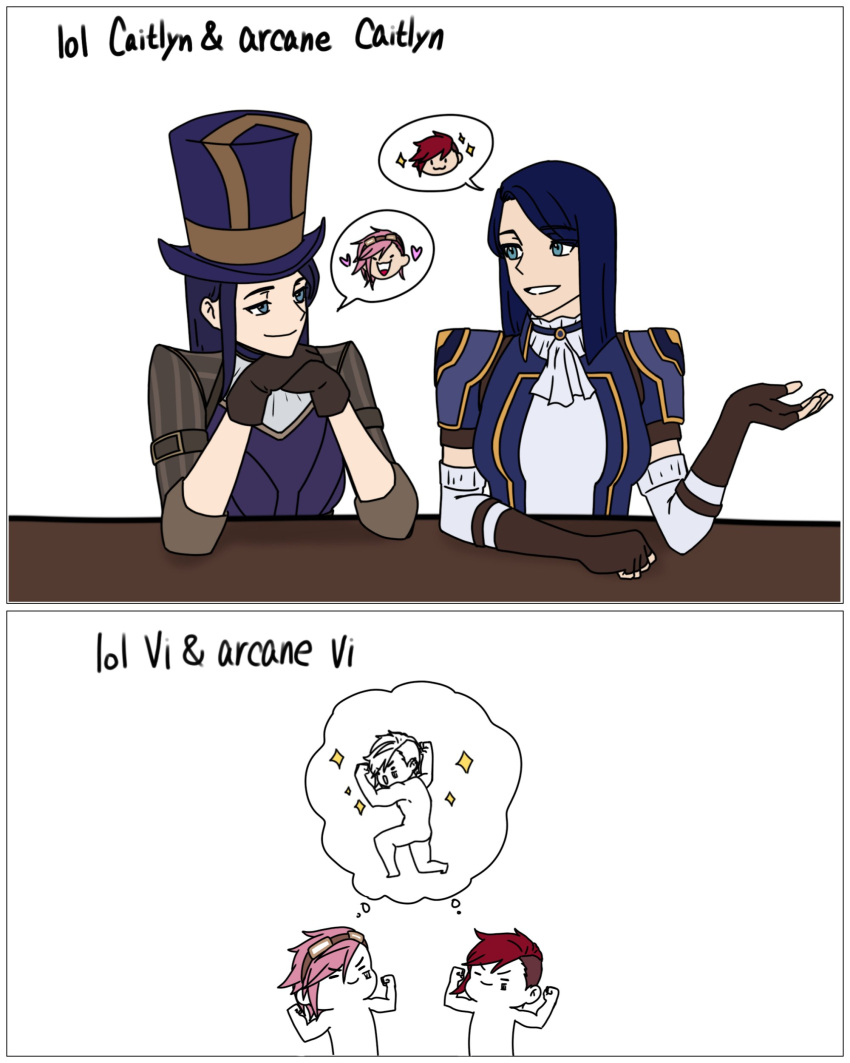 Safebooru - 4girls absurdres arcane: league of legends arcane caitlyn ...