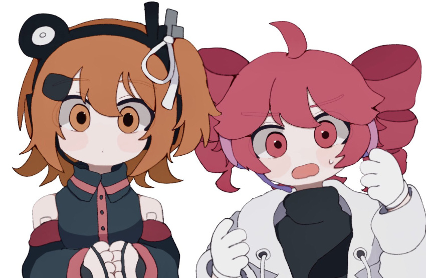 Safebooru - 2girls a.i. voice adachi rei adachi rei (cosplay) agyo (ikayaki5252) bare shoulders ...