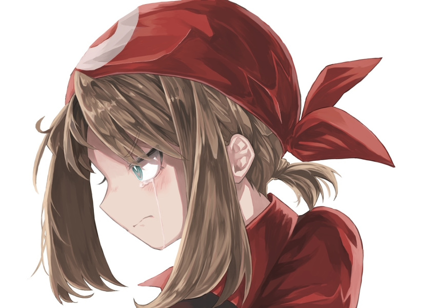 Safebooru - 1girl bandana bright pupils brown hair closed mouth ...