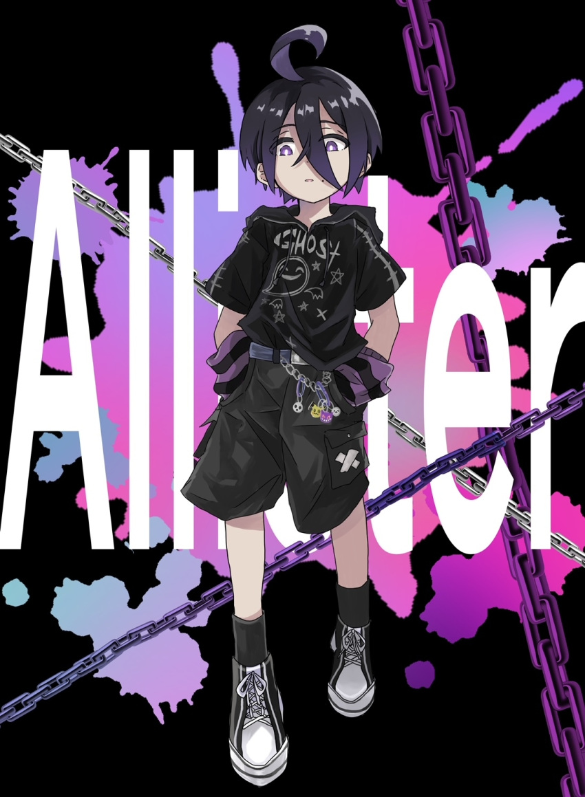 Safebooru - 1boy ahoge allister (pokemon) alternate costume belt belt ...