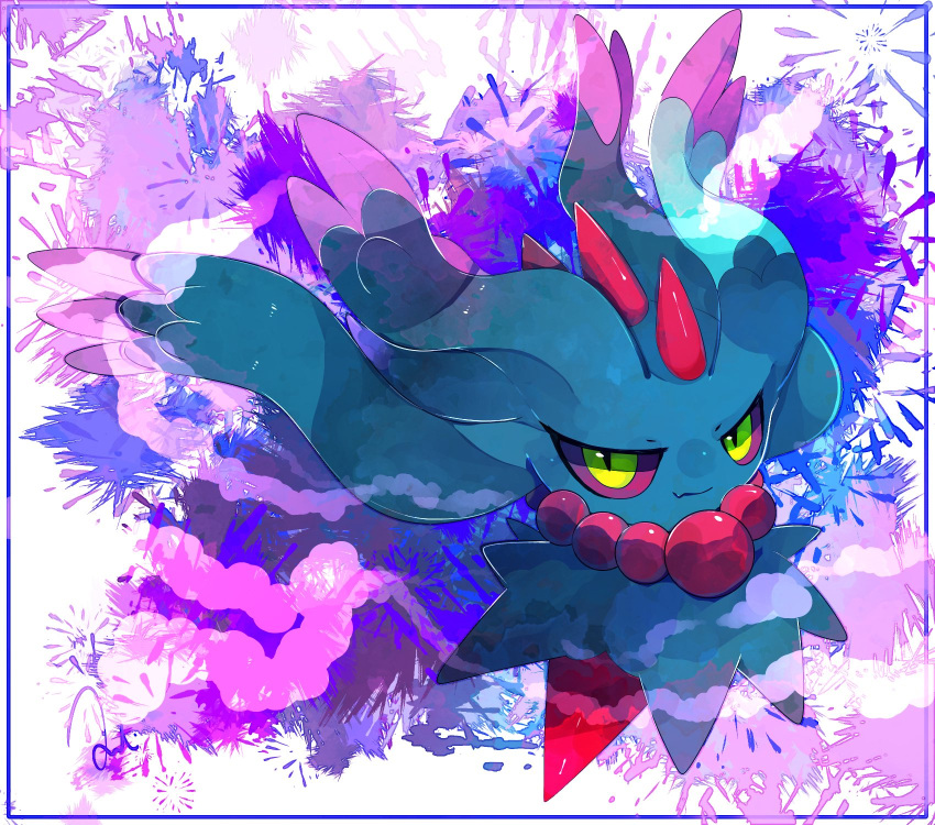 Safebooru - blue skin border colored sclera colored skin flutter mane ...