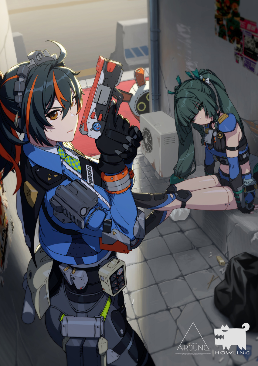 Safebooru - 2girls absurdres alley android artist name bangboo (zenless ...