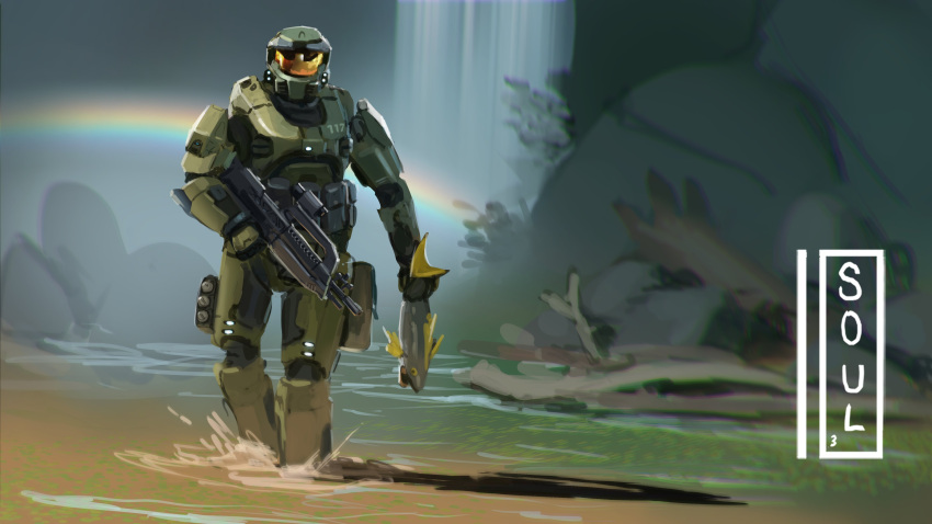 Safebooru - 1boy absurdres animal armor artist name assault visor ...