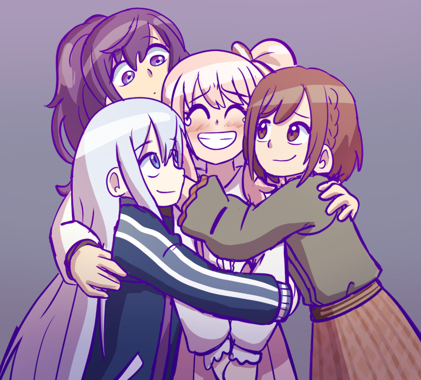 Safebooru - 1other 25-ji nightcord de. (project sekai) 3girls akiyama mizuki asahina mafuyu blue ...