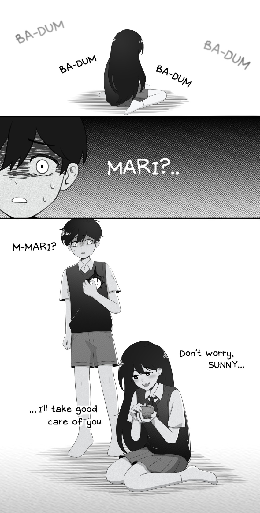 Safebooru - 1boy 1girl absurdres alternate universe aoiro arts blush bright pupils collared ...