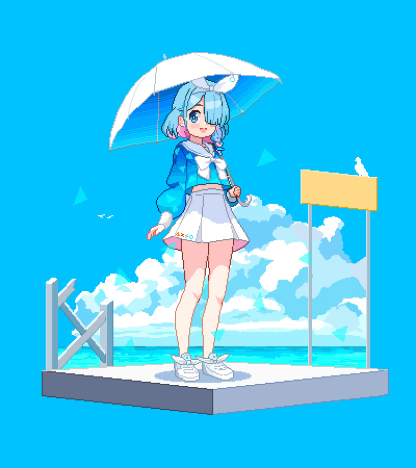 Safebooru - 1girl :d absurdres arona (blue archive) bird blue archive ...