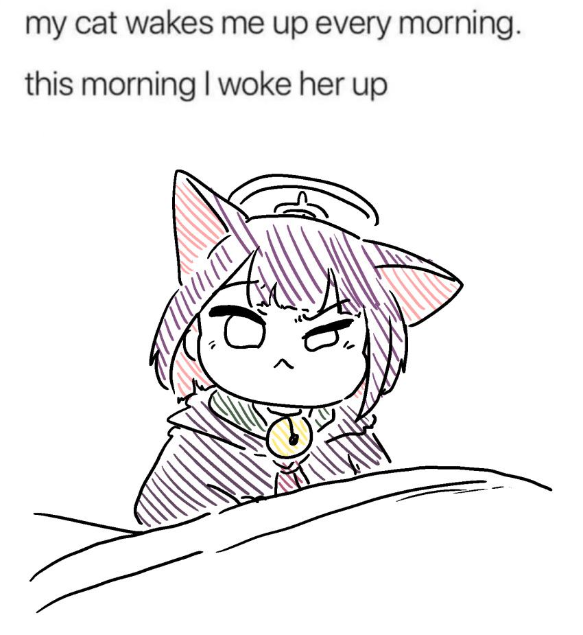 Safebooru - 1girl amedrama animal ears blue archive cat choker cat ears ...