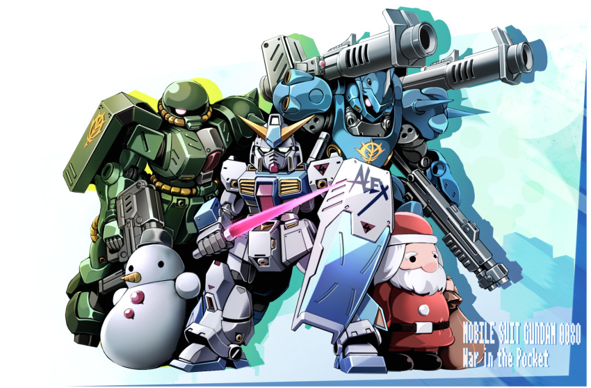 Safebooru - assault rifle beam rifle character name chibi christmas ...