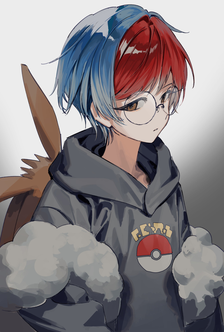 Safebooru - 1girl absurdres backpack bag blue hair brown bag brown eyes closed mouth dora (wa ...