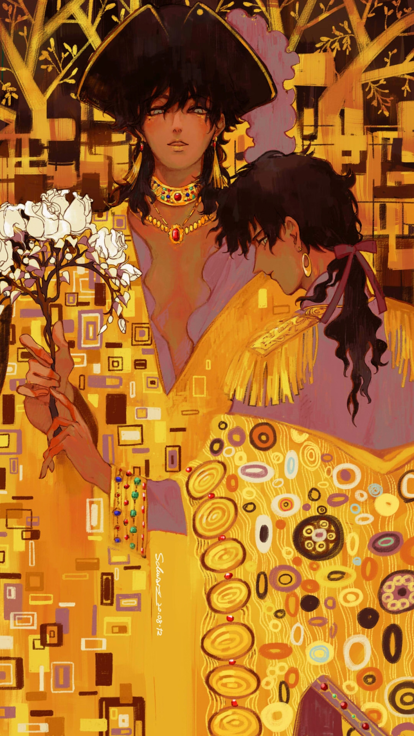 Safebooru - 2boys axis powers hetalia brown hair center opening corvusnemo dark-skinned male ...