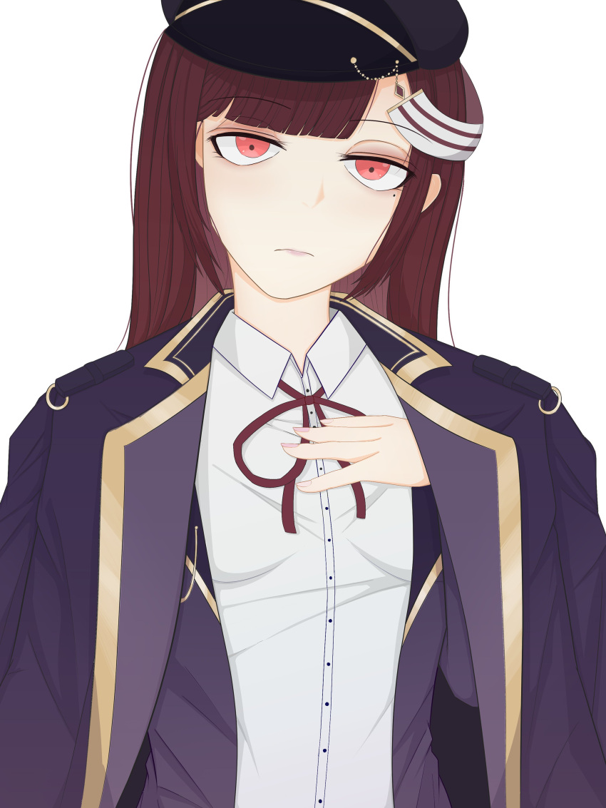 Safebooru - absurdres banmin chan black coat black hat black jacket ...