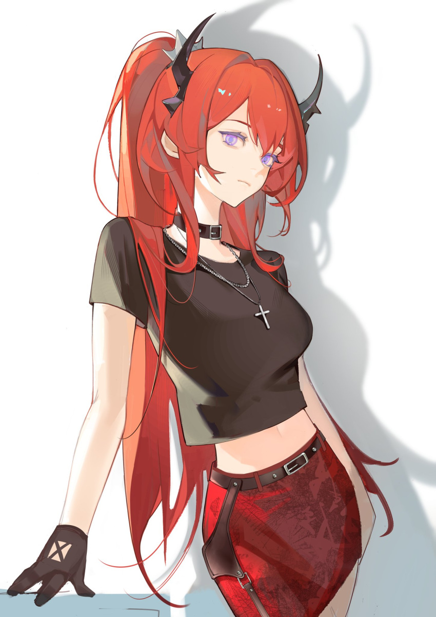 Safebooru - 1girl arknights ask (askzy) bangs belt black choker black ...