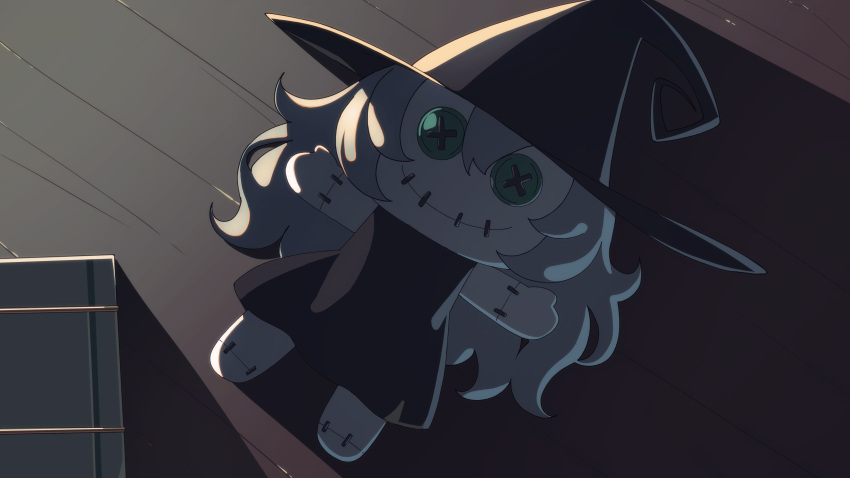 Safebooru - 1girl absurdres black dress button eyes buttons character ...