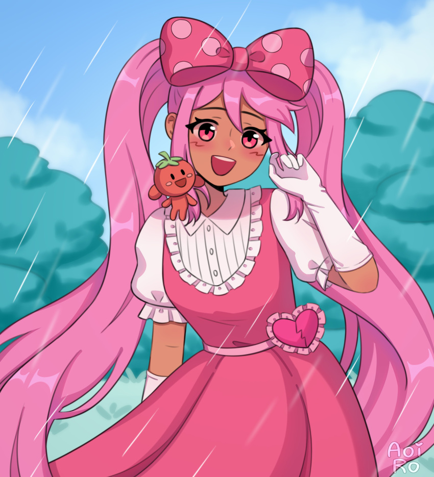 Safebooru - 2girls absurdres aoiro arts artist name blush bow ...