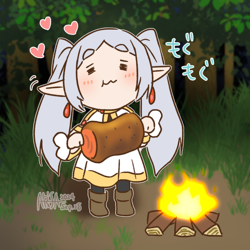 Safebooru - arisa (xwhitexaix) black leggings blush boned meat bonfire ...