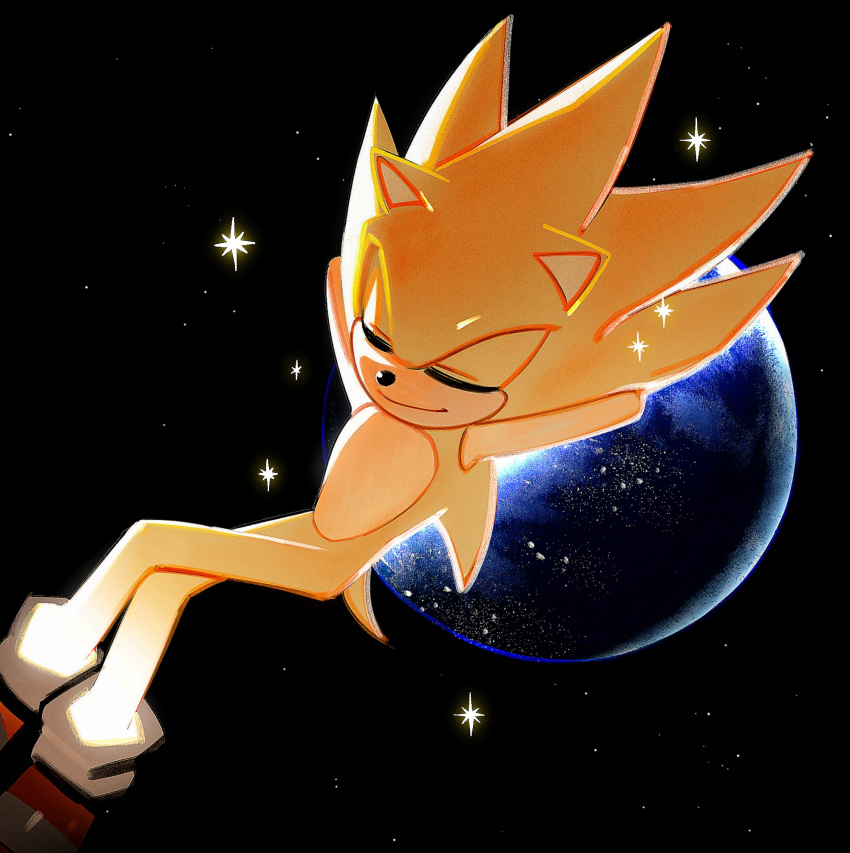 Safebooru - 1boy animal ears animal nose arms behind head closed eyes ...
