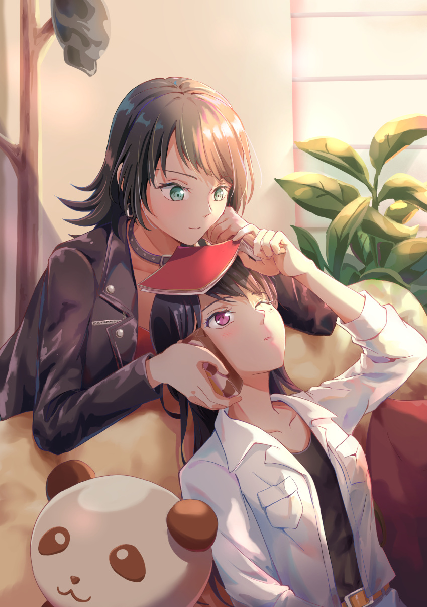 Safebooru - 2girls absurdres bang dream! bang dream! it's mygo!!!!! black choker black hair ...