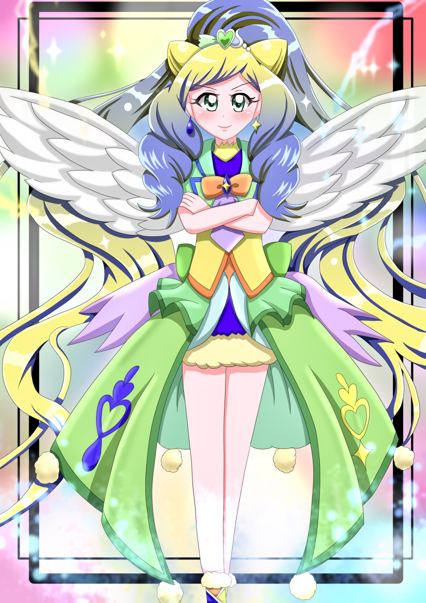 Safebooru - absurdres blonde hair blue hair cure fontaine cure sparkle ...