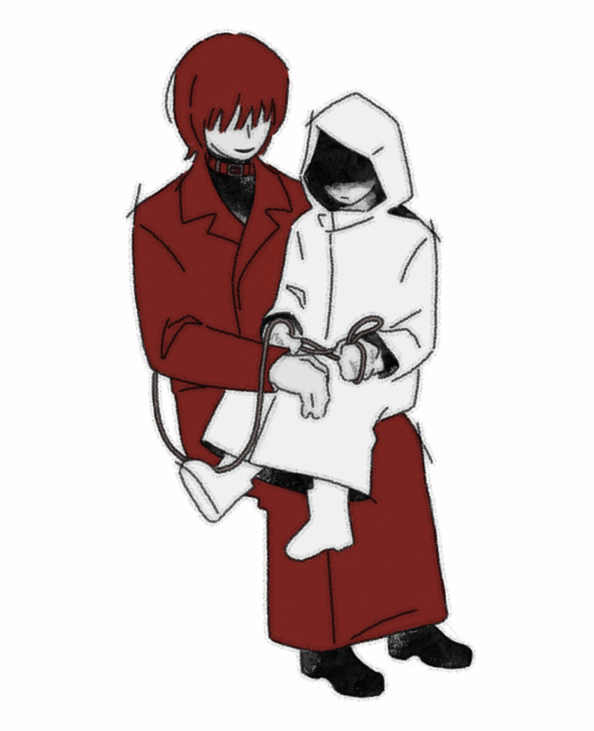 Safebooru - 1boy 1girl boots chacha969 coat full body heroine ...