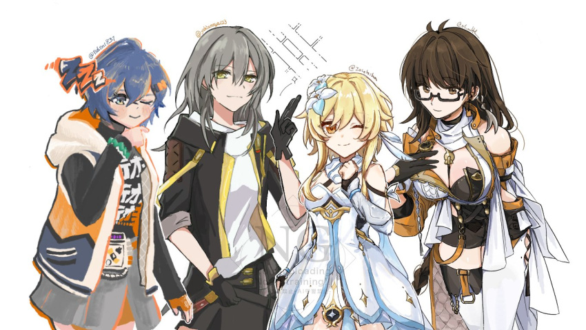 Safebooru - 4girls artist collaboration artist request belle (zenless ...