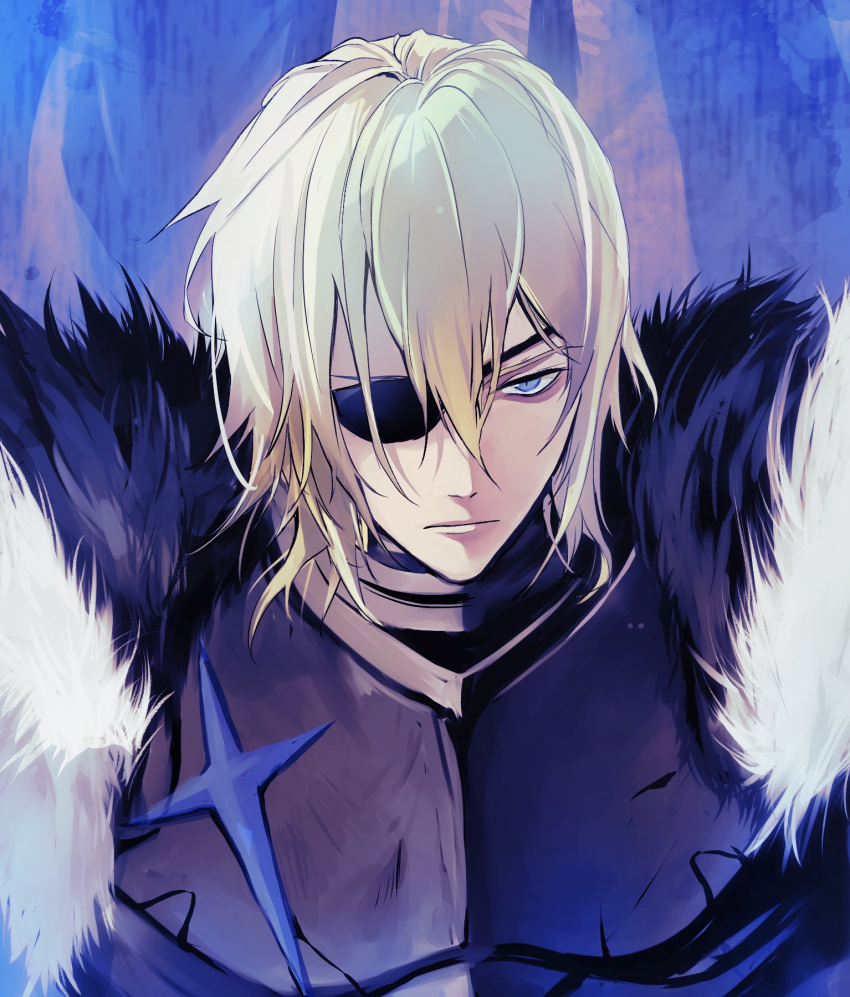 Safebooru - 1boy armor black armor black fur blonde hair breastplate ...