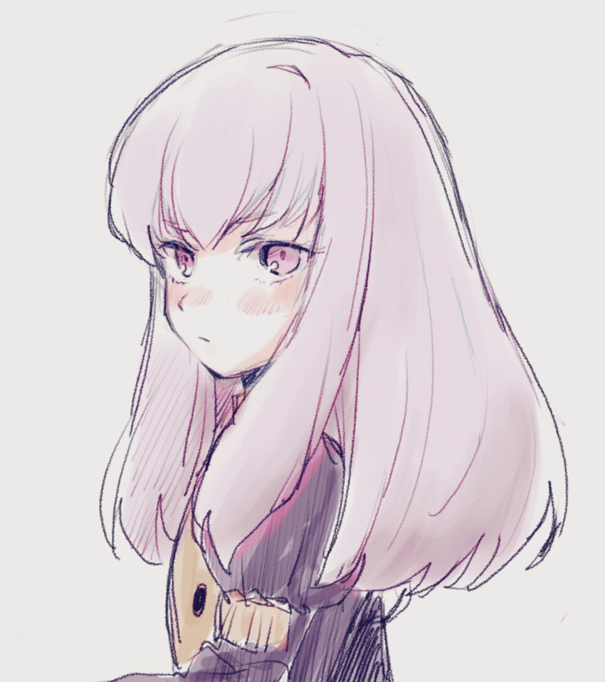 Safebooru - 1girl blush buttons closed mouth commentary request fire ...