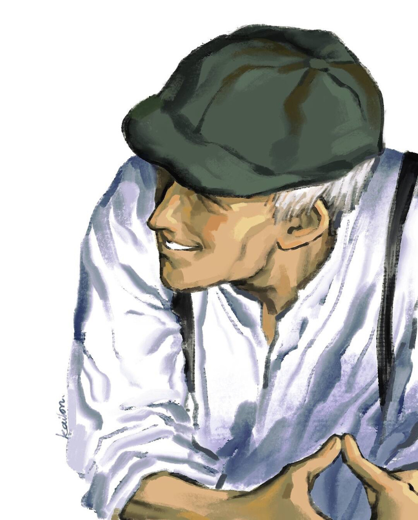 Safebooru - 1boy aaakailon ajin (sakurai gamon) green hat hat highres ...