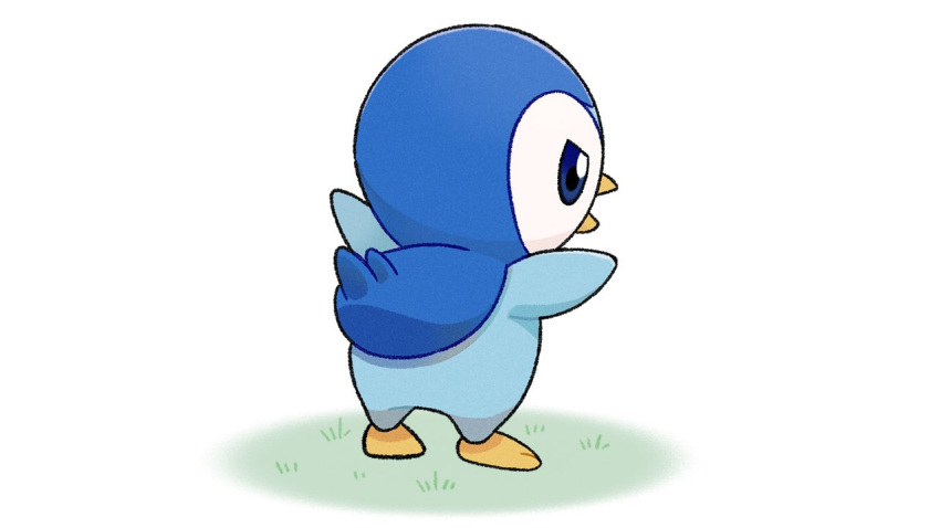 Safebooru - blue eyes commentary request creature full body grass no ...