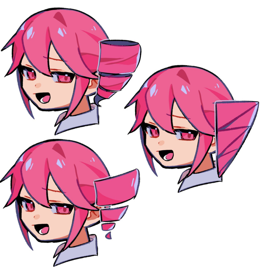 Safebooru - 1girl avocado hamburg collared shirt cropped head double ...