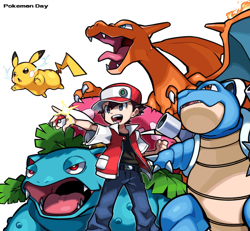 Safebooru - 1boy belt black hair black shirt blastoise blue eyes blue pants bright pupils brown ...