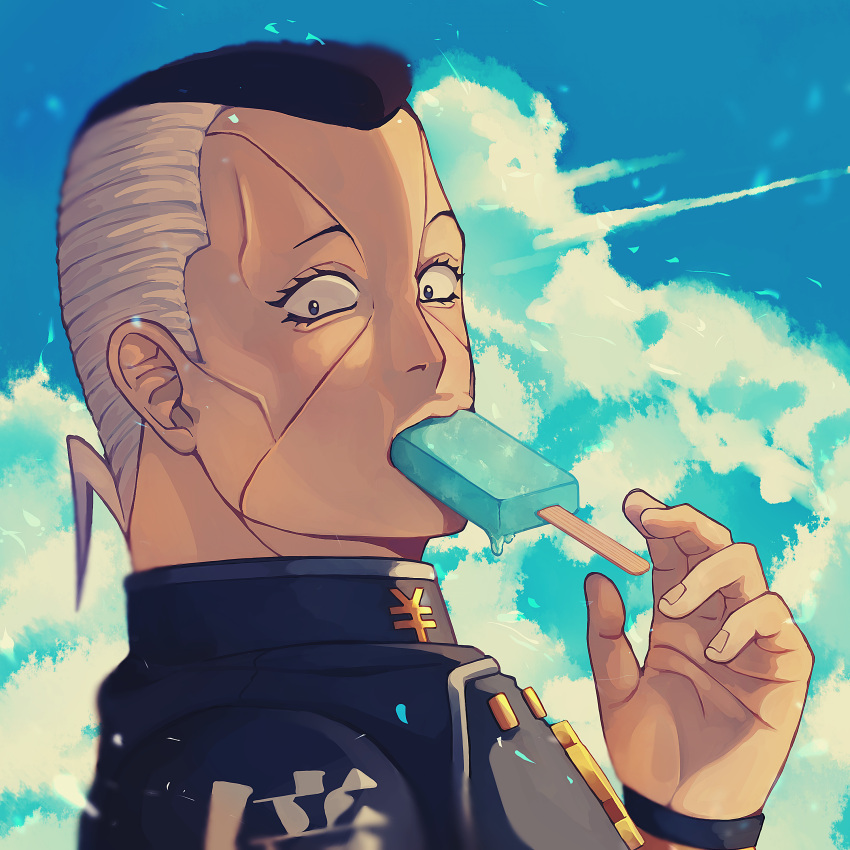 Safebooru - 1boy absurdres black hair clouds diamond wa kudakenai ...