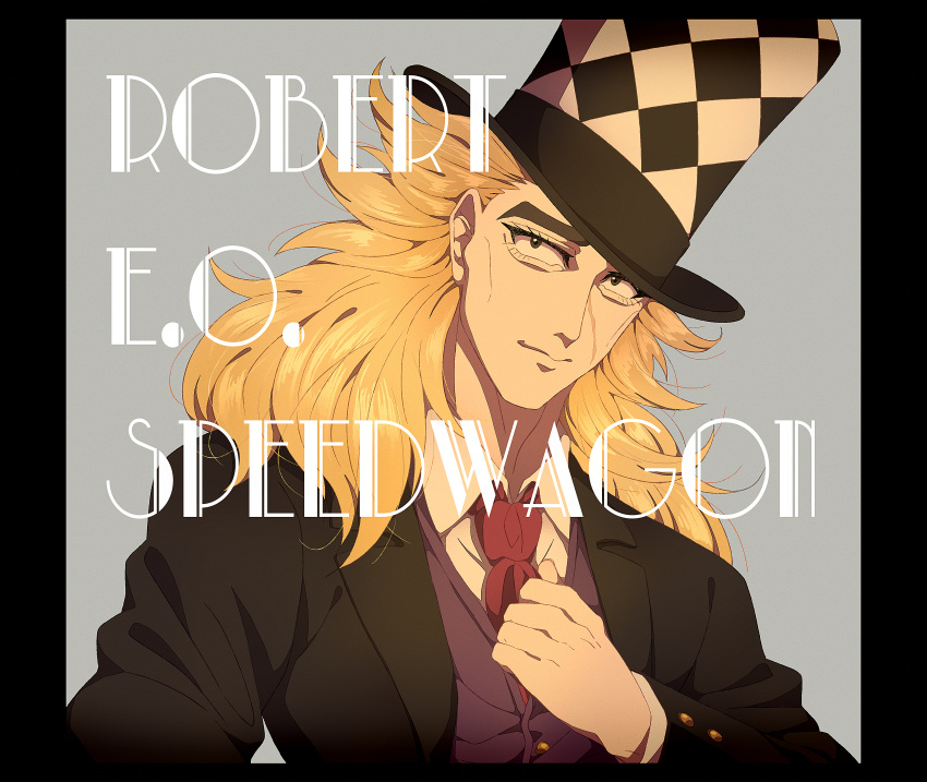 Safebooru - 1boy absurdres adjusting clothes adjusting necktie ascot blonde hair blue eyes ...