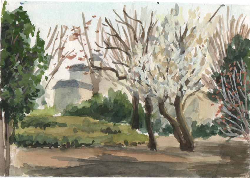 Safebooru - fumeshi highres no humans outdoors painting (medium ...