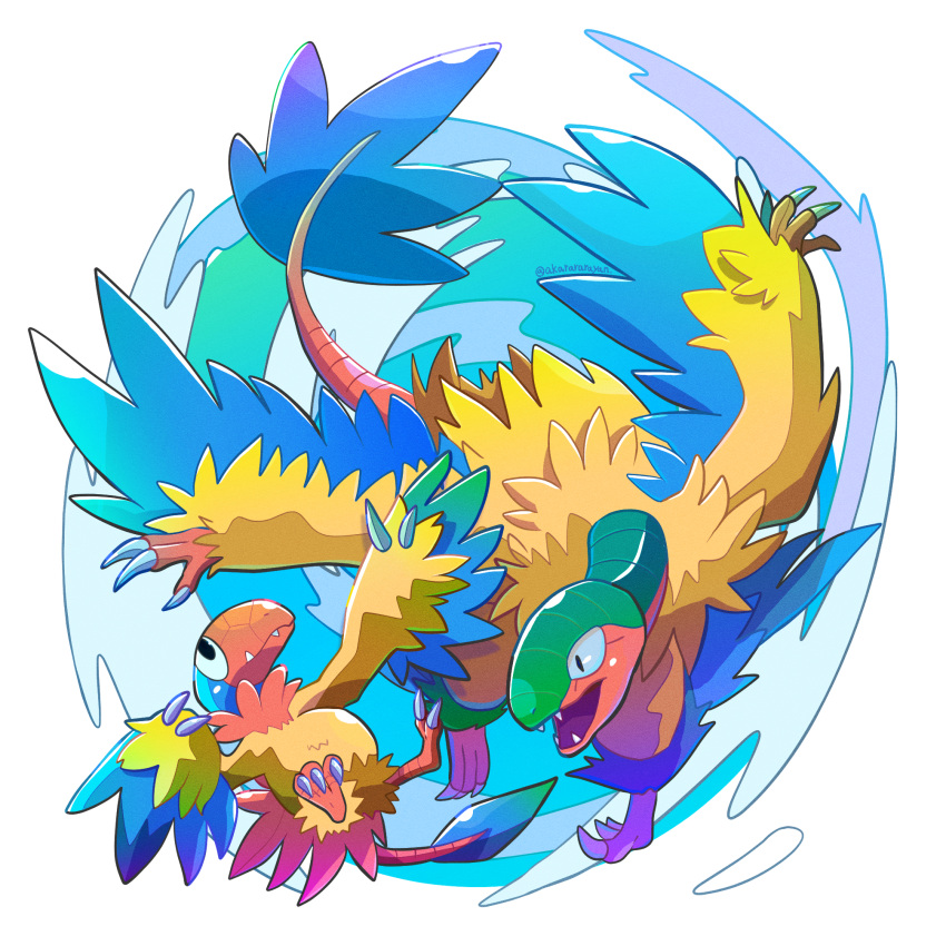 Safebooru - akakaka animal focus archen archeops black eyes claws ...