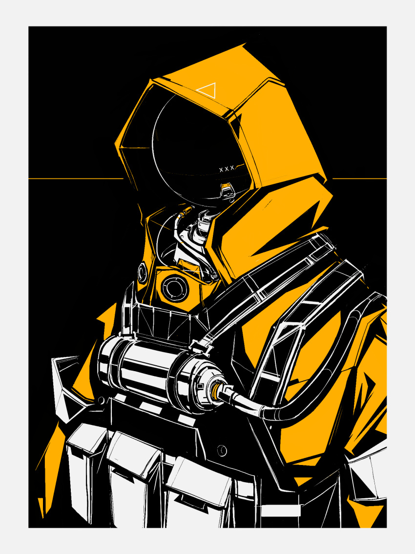 Safebooru - 1other border highres hood hoodie humanoid robot limited ...