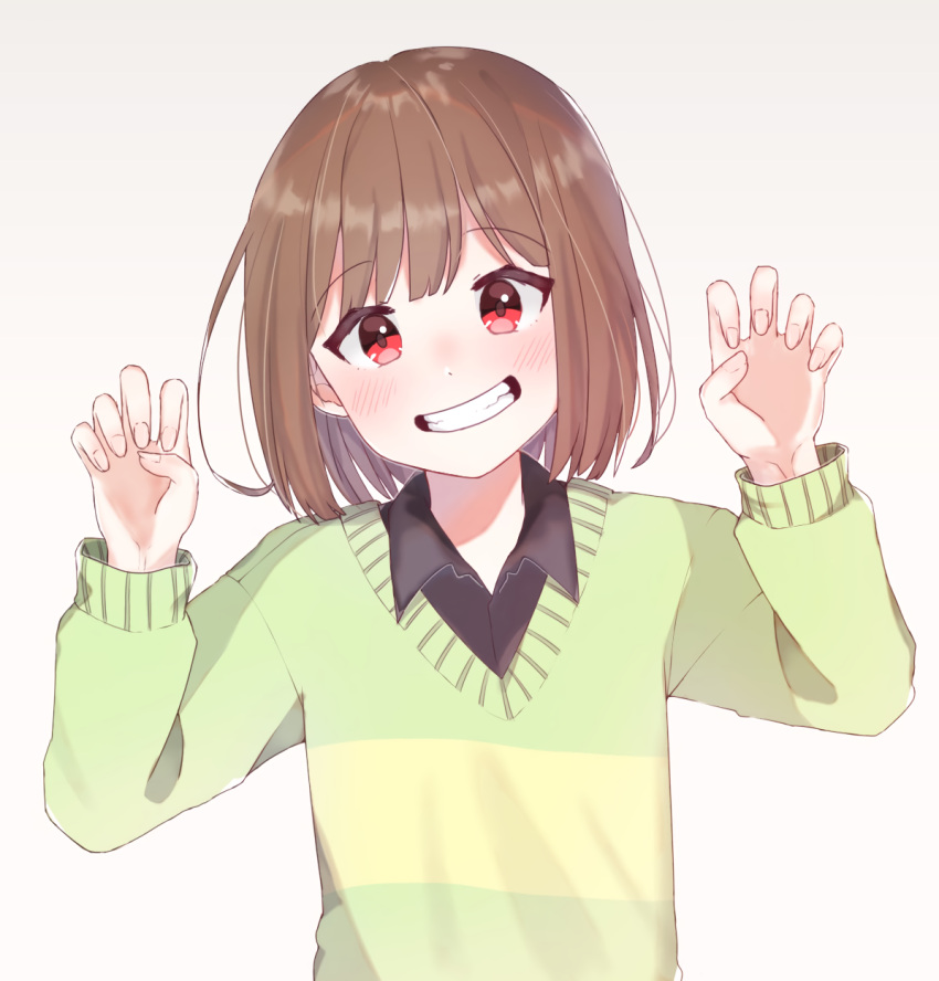 Safebooru - 1other bad id bad twitter id bob cut brown hair bush chara ...