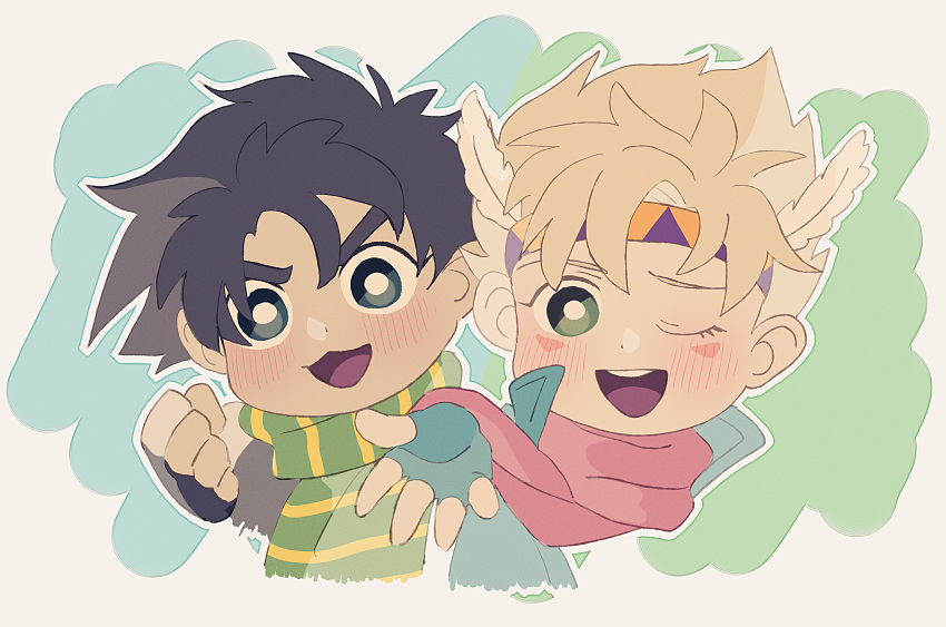 Safebooru - 2boys :3 absurdres battle tendency blonde hair blue eyes ...