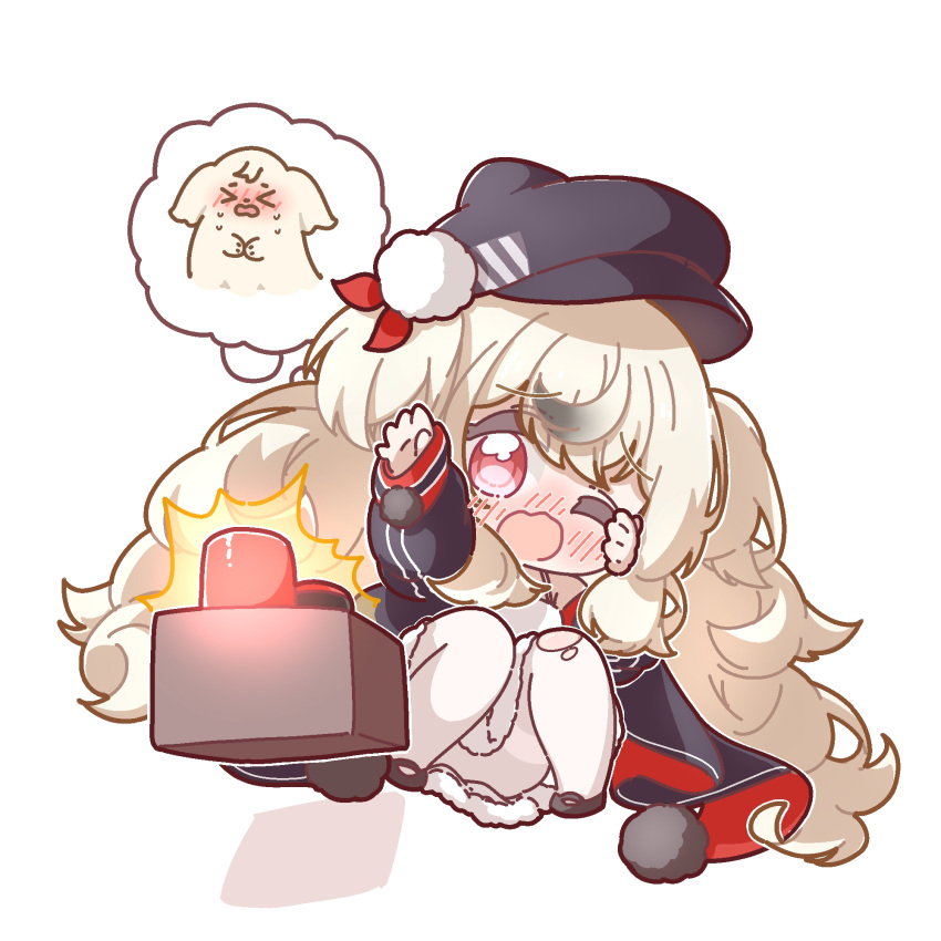 Safebooru - 1girl azur lane black hat blonde hair blush cabbie hat ...