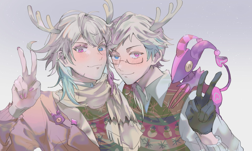 Safebooru - 2boys antlers bettel 2 (gavis bettel) bettelion (gavis ...