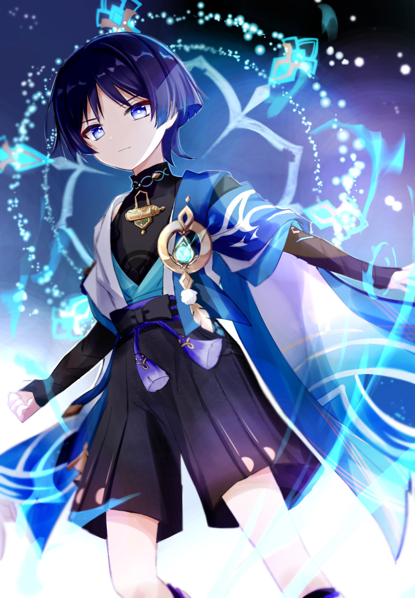 Safebooru - 1boy anemo symbol (genshin impact) armor belt black belt ...