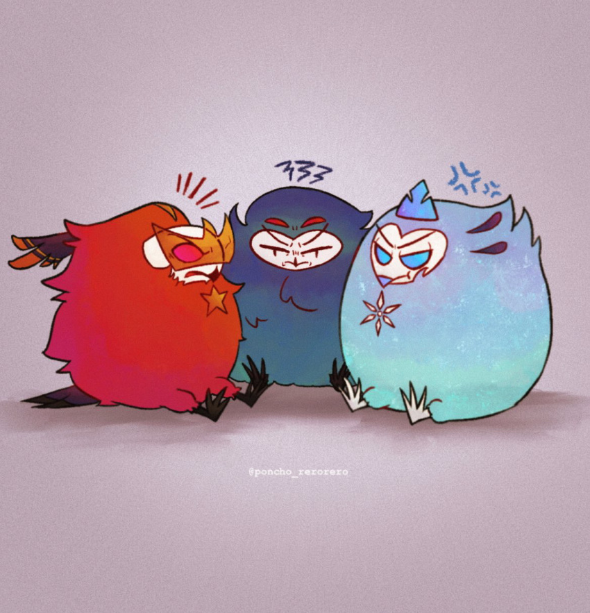 Safebooru - 3boys andrealphus (helluva boss) bird bird boy blue eyes ...