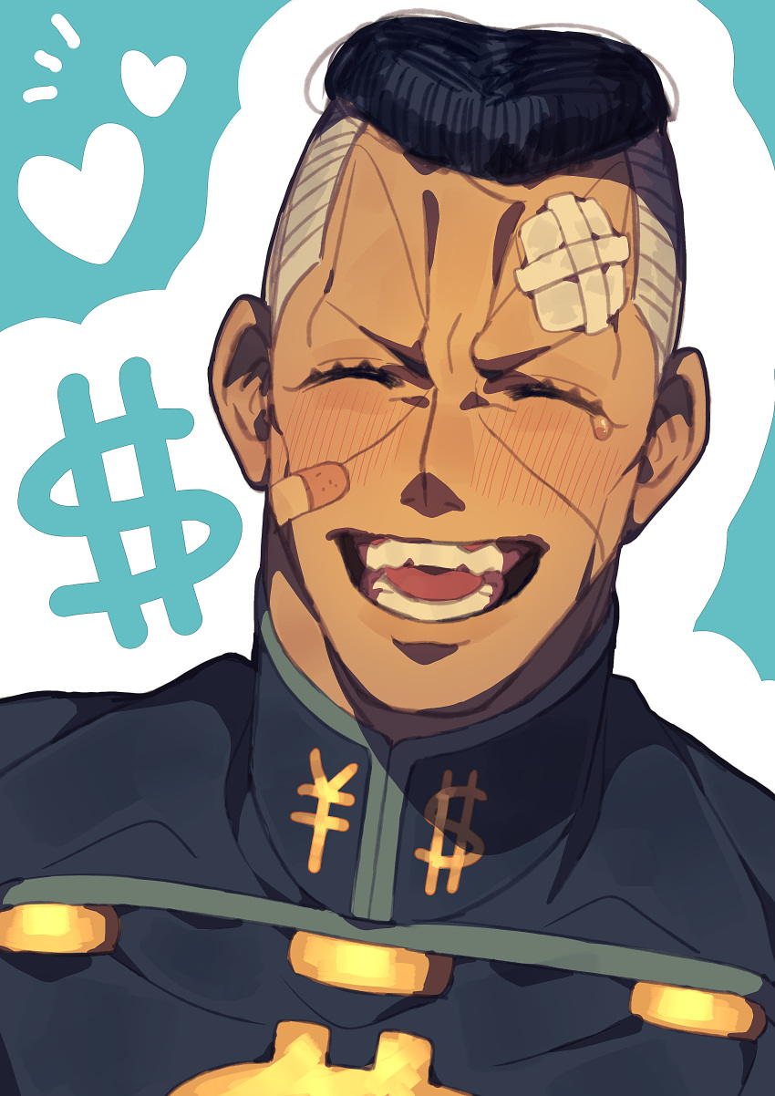 Safebooru - ^ ^ absurdres bandage on face bandages bandai black hair ...