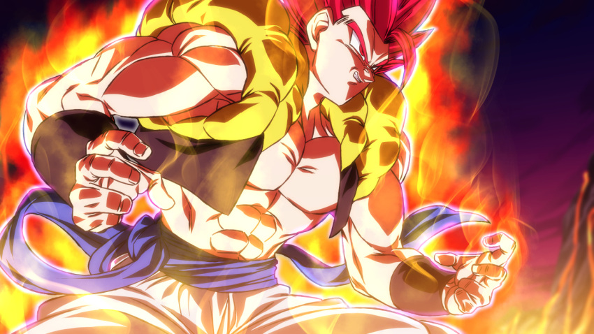 Safebooru - 1boy abs aura blue sash dragon ball dragon ball super ...