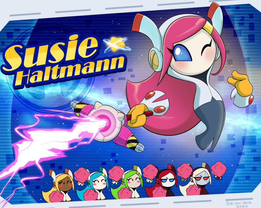 Safebooru - 6+girls alternate color alternate skin color blonde hair ...