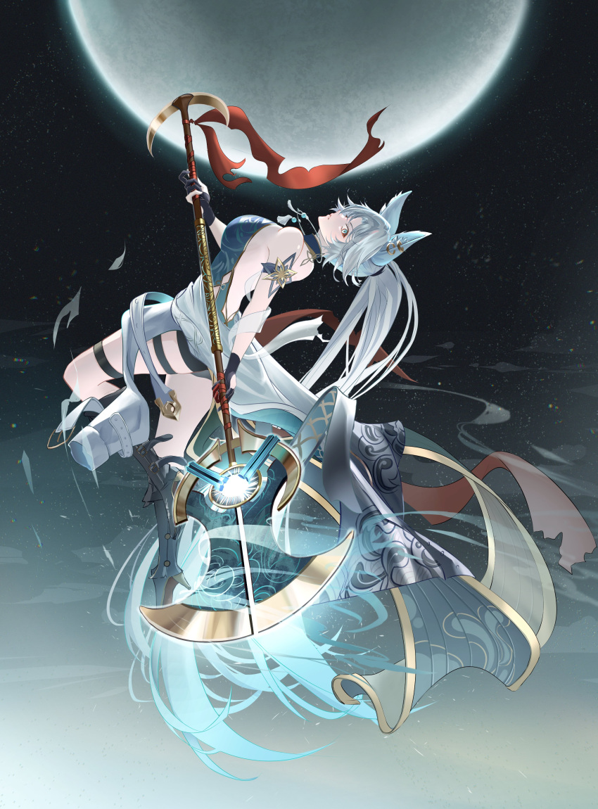 Safebooru - 1girl absurdres animal ear fluff animal ear piercing animal ...