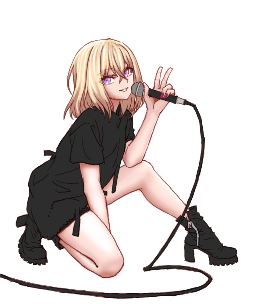 Safebooru - 1girl absurdres bang dream! bang dream! it's mygo!!!!! black shirt black shoes ...