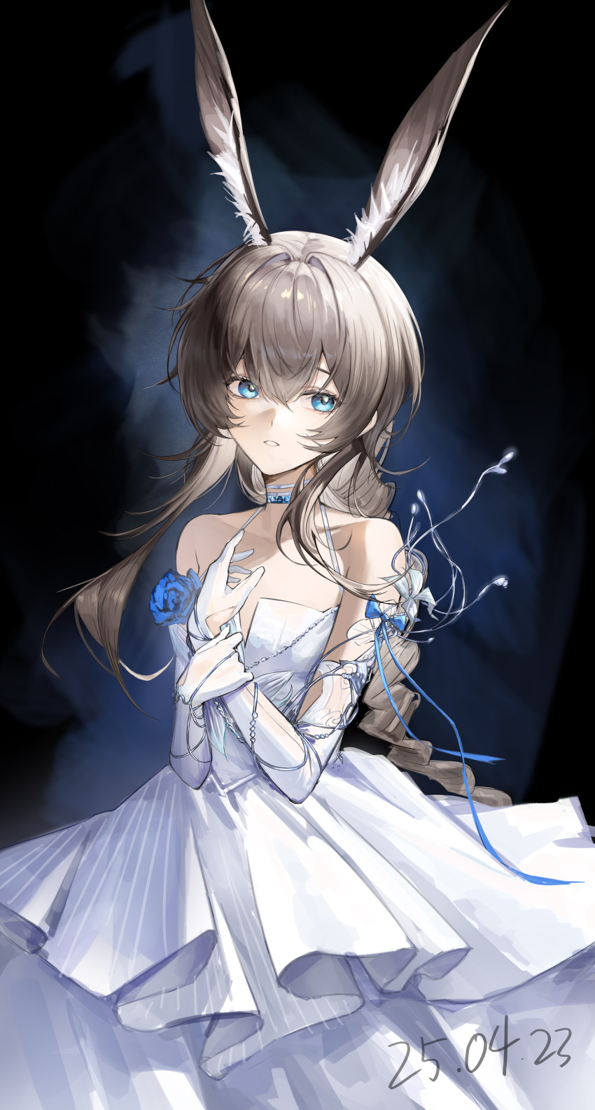 Safebooru - 1girl absurdres alternate costume amiya (arknights) animal ear fluff animal ears ...